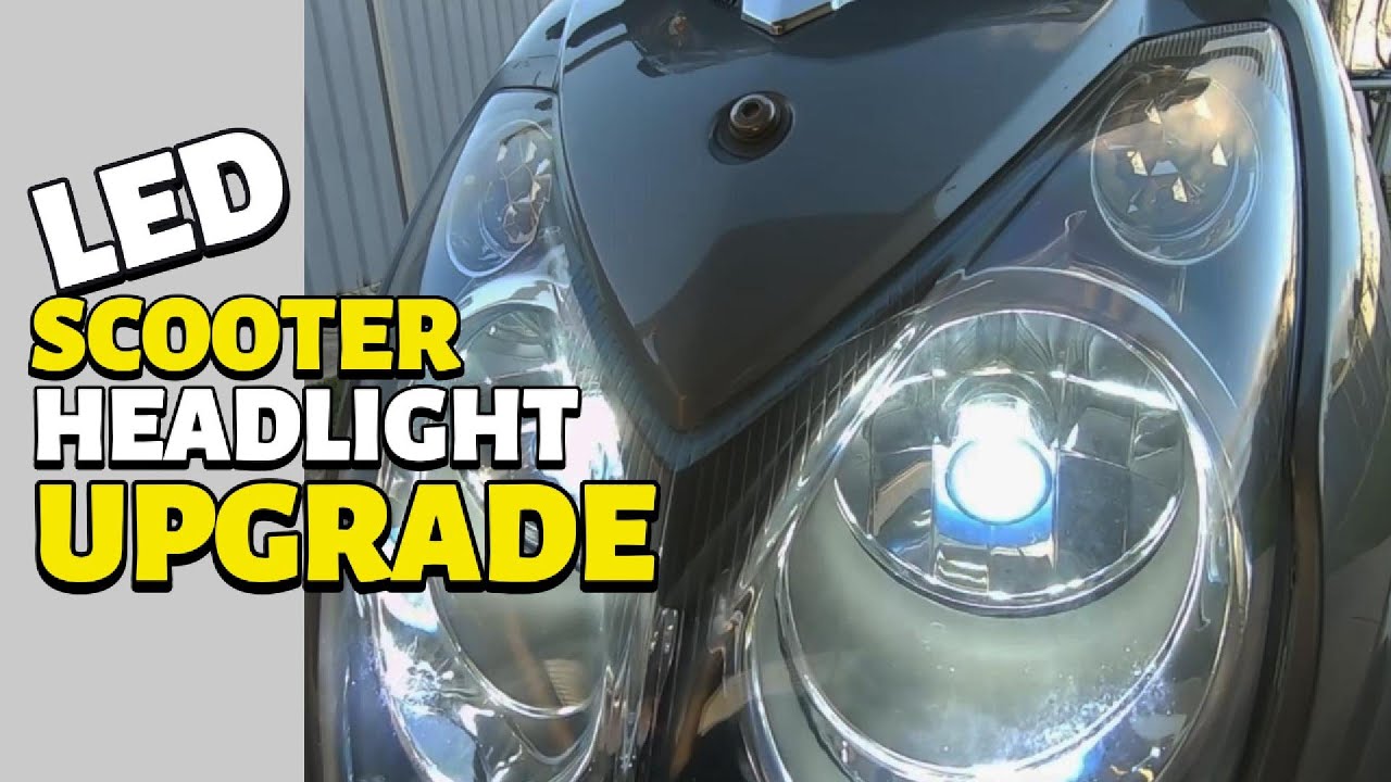 Upgrading to LED Headlights on Your Scooter: Simple & Bright! - YouTube
