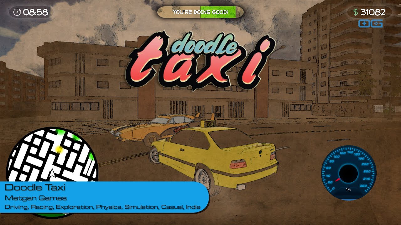 Doodle Taxi: Bring Back the Color - A Tribute to the Early 2000s Open World Car Games (Gameplay ...