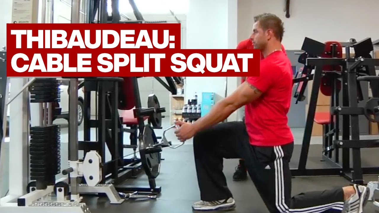 Cable Split Squat - YouTube