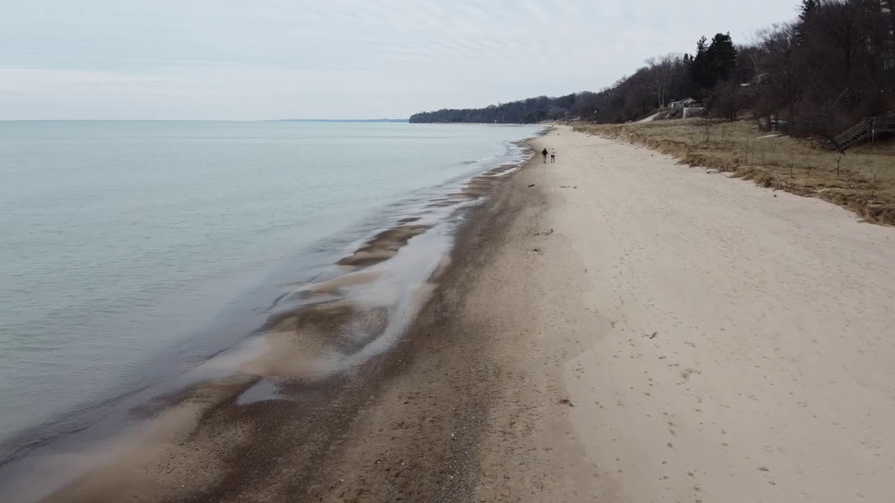 Drone Flying over Lake Michigan - YouTube