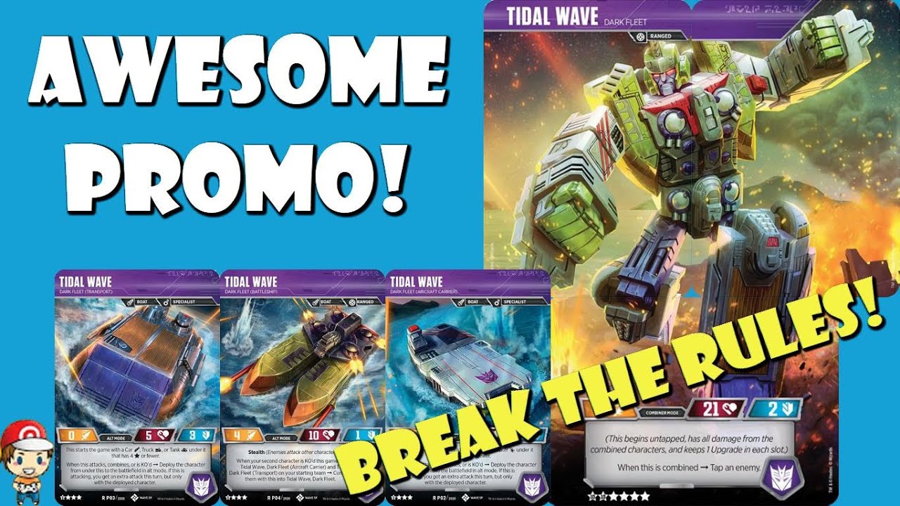 Awesome New Transformers TCG Promo Breaks the Rules! Tidal Wave! (Also Arcana) - YouTube