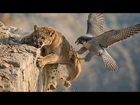 Peregrine Falcon vs Cougar: The Condor Chick's Impossible Survival | Wild Animals