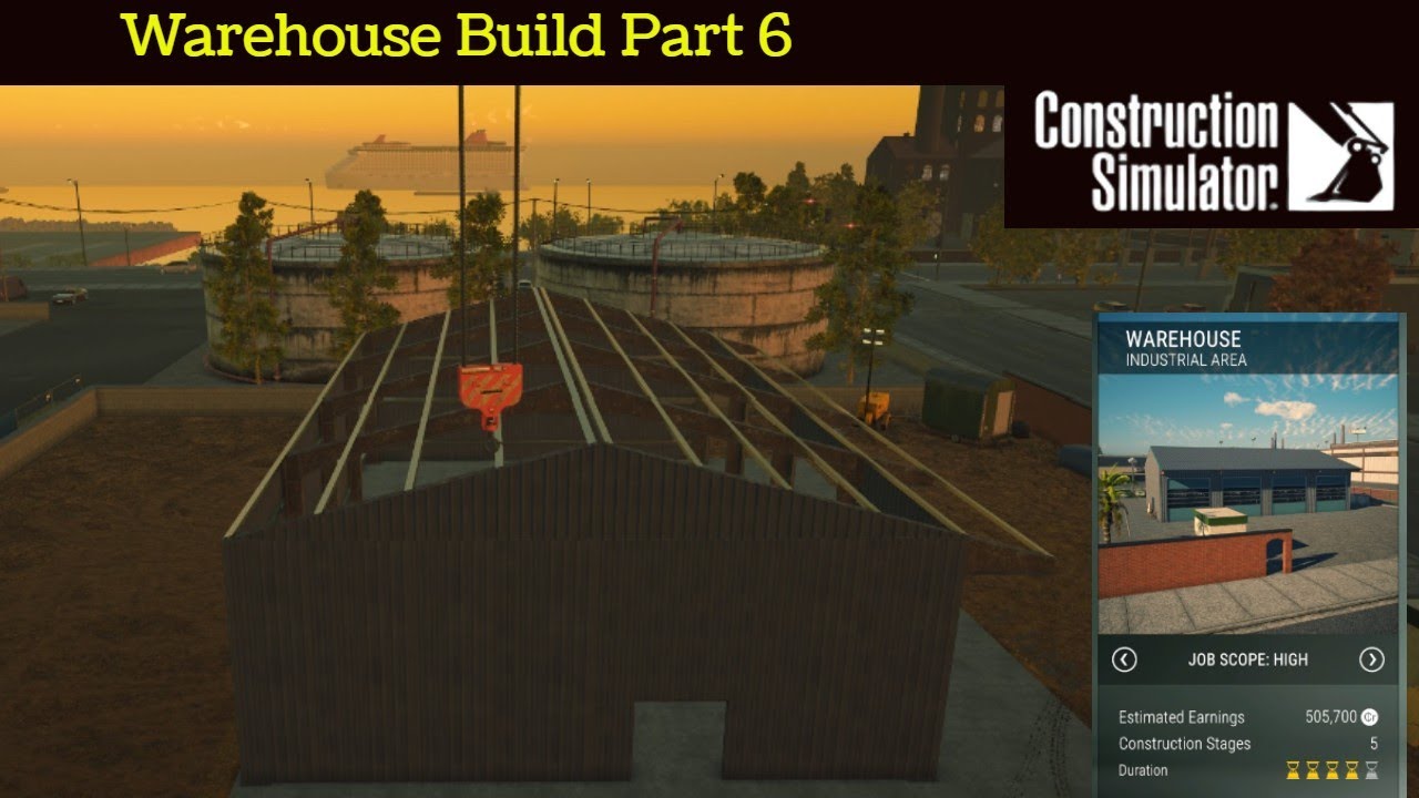 Construction simulator - Part 6 warehouse build #constructionsimulator ...