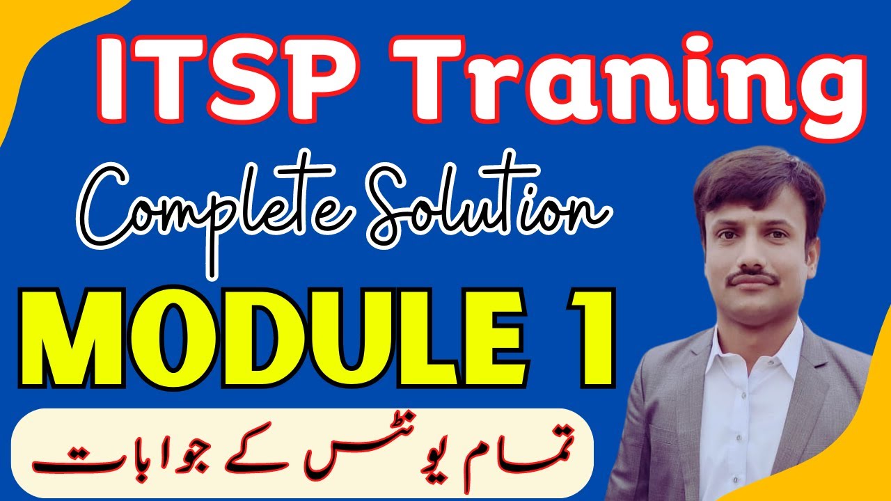 ITSP Traning Module 1 All Units Solution | Module 1 ITSP Solution ...