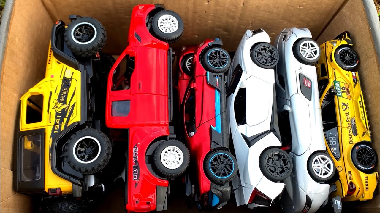 Box Full of Diecast Toy Cars - YouTube