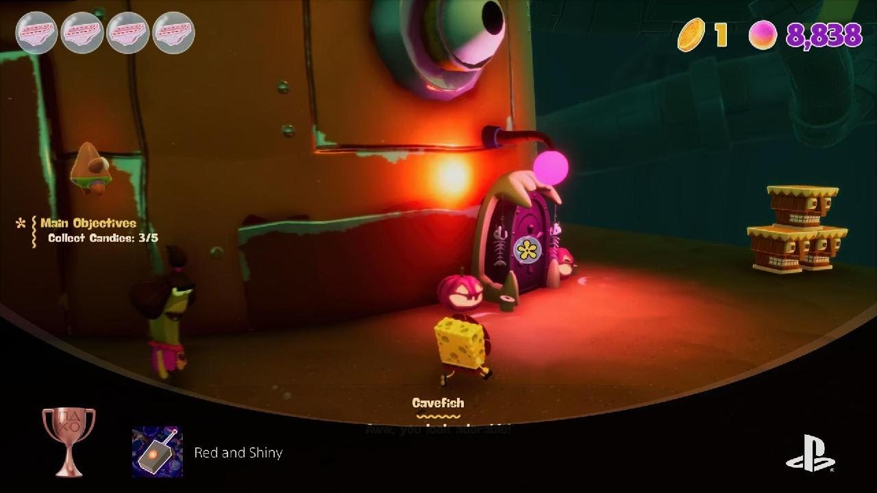 Shiny red SpongeBob sqarepants - YouTube