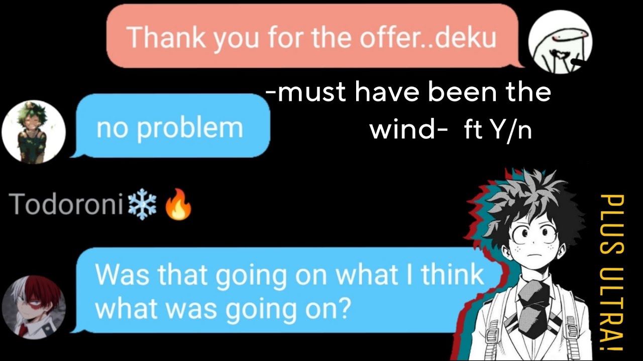 BNHA/MHA lyrics "prank"| must have been the wind| deku ft. Y/n - YouTube