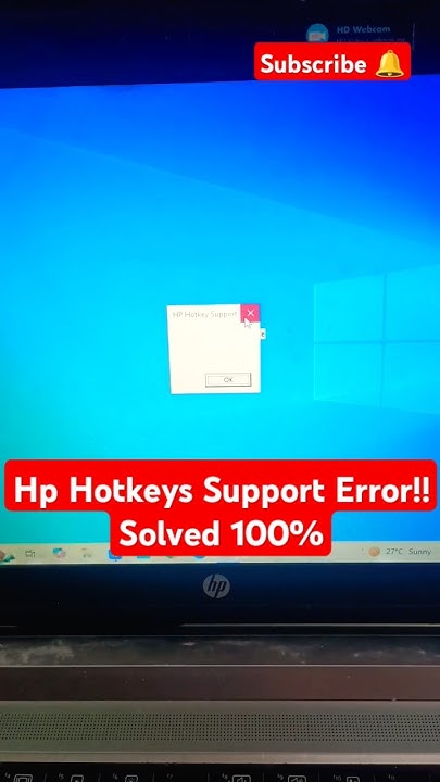 How to Fix Laptop Hotkeys Not Working - Quick Solutions! Hp Hotkey Support #fix #repairtutorial ...