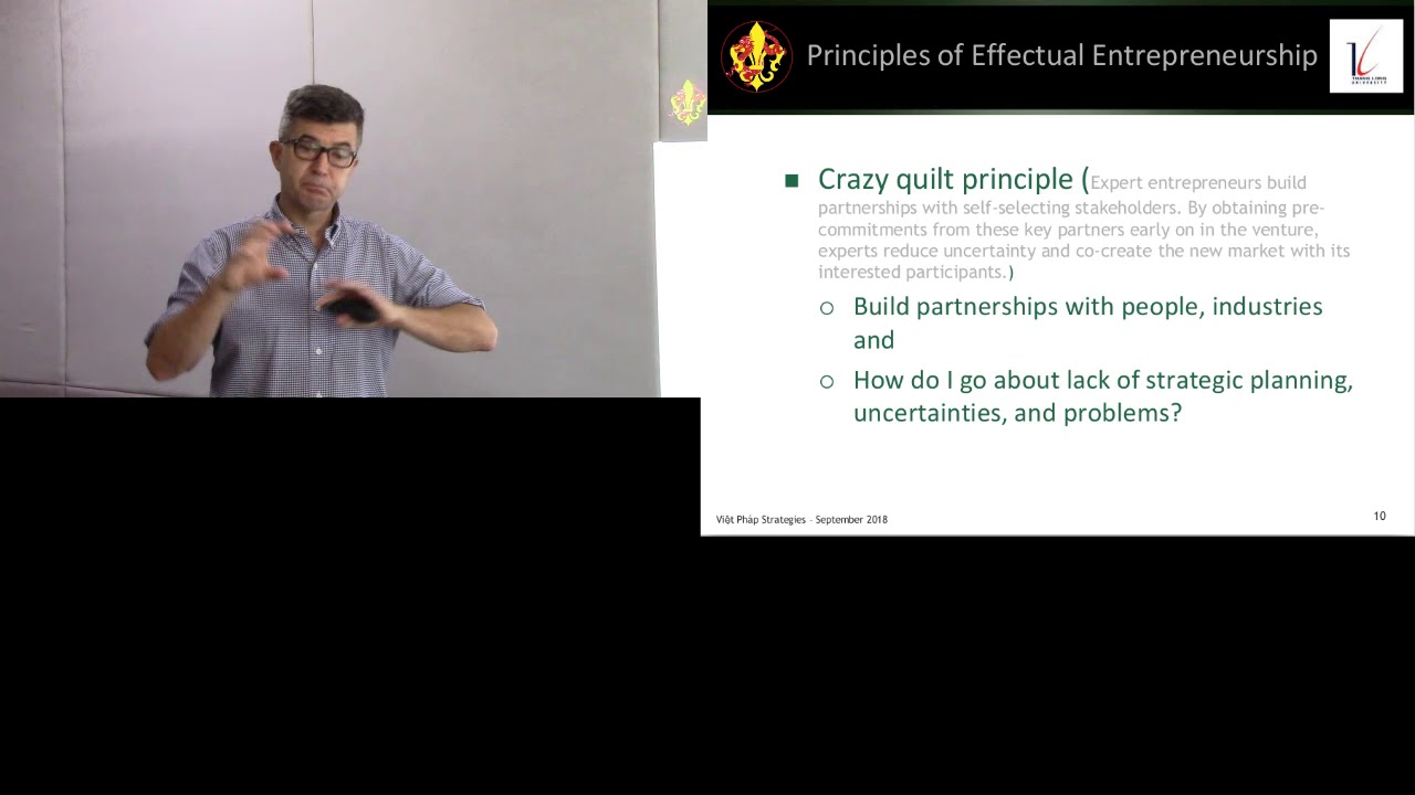 Effectuation Entrepreneurship (4/5): Principles - YouTube