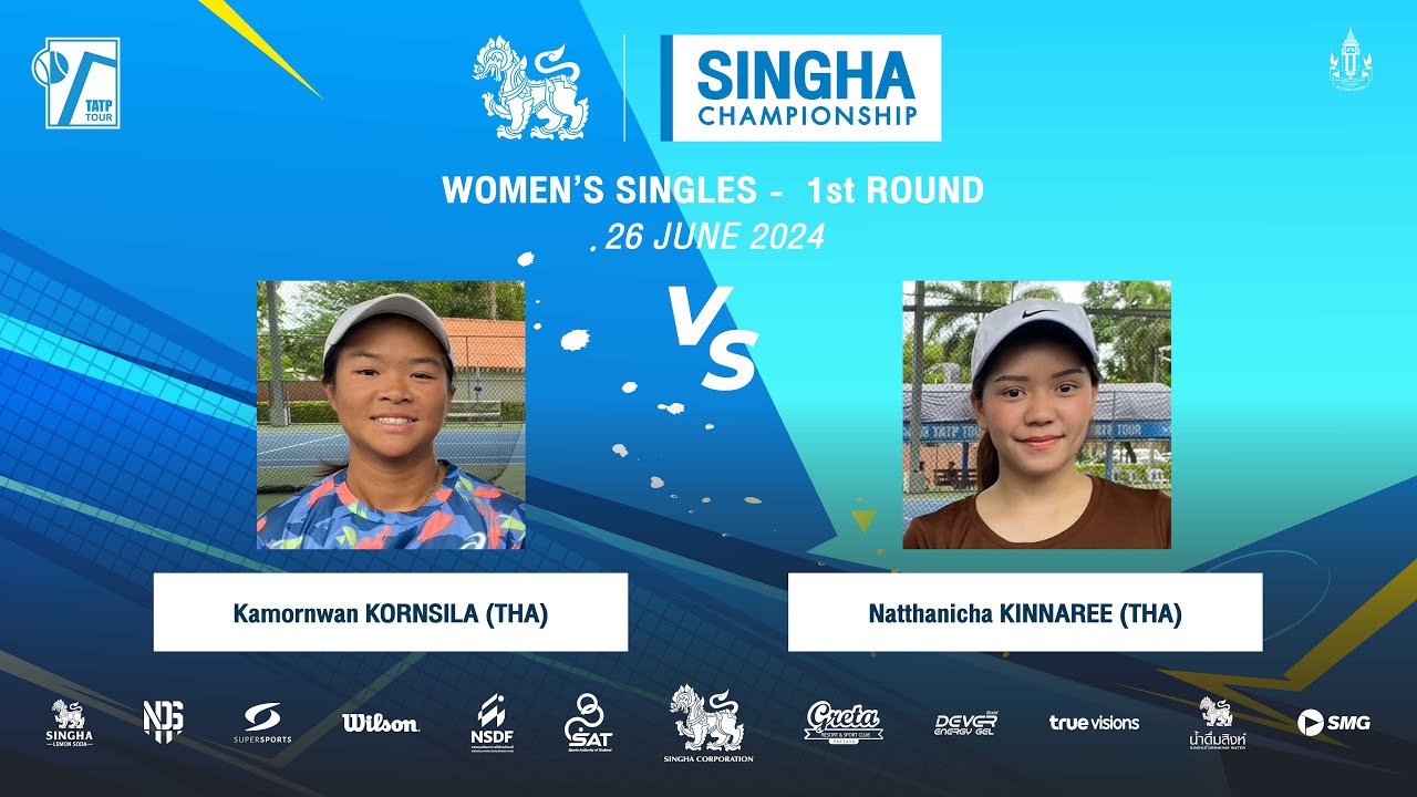 KAMORNWAN K. Vs. NATTHANICHA K.| SINGHA CHAMPIONSHIP 2024 (Women's Singles - 1st Round) - YouTube
