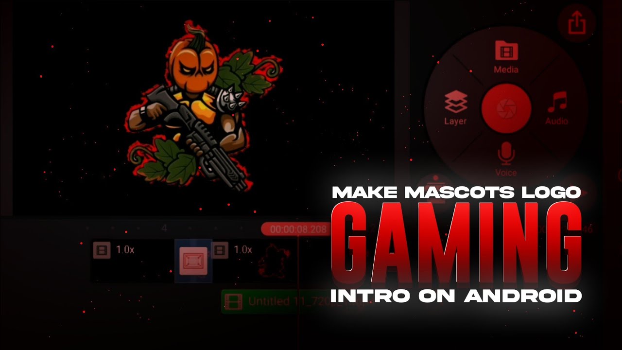Make mascot logo gaming intro on android | How to make mascots logo ...