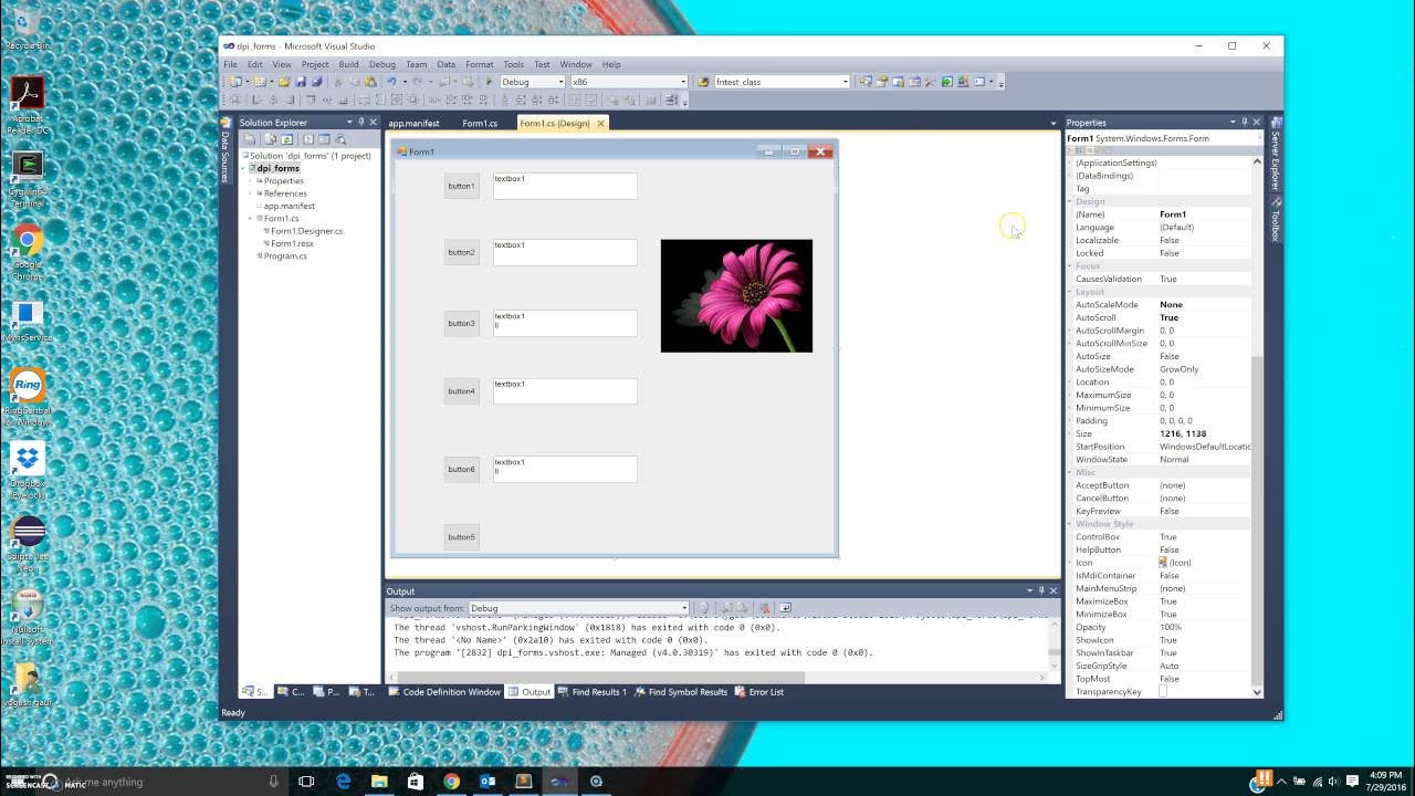 windows 10, DPI and WinForms in 2 min - YouTube