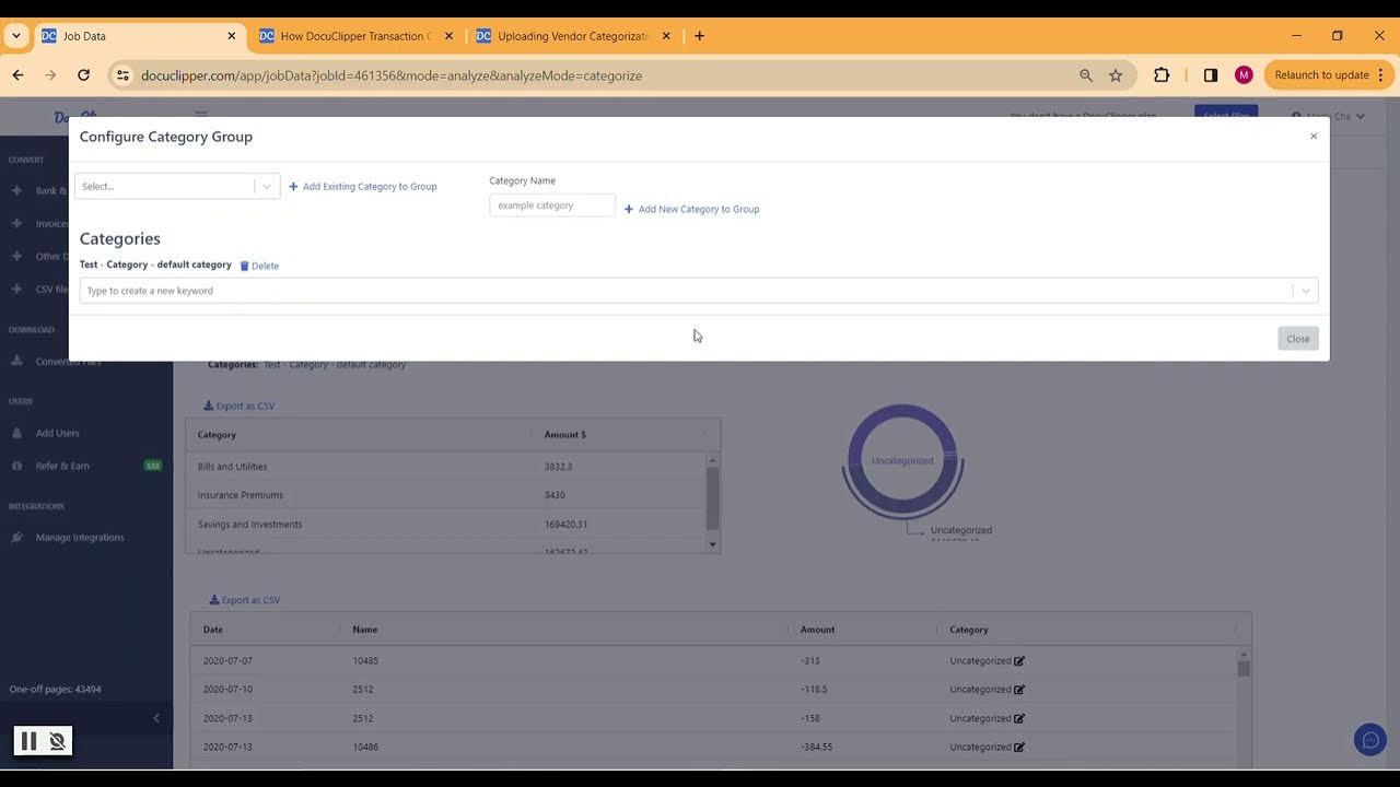 How to Automatically Categorize Bank Statement Transactions - YouTube
