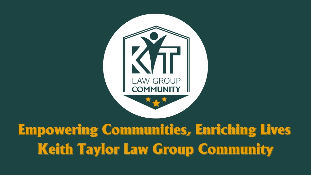 Announcing Keith Taylor Law Group Community - YouTube