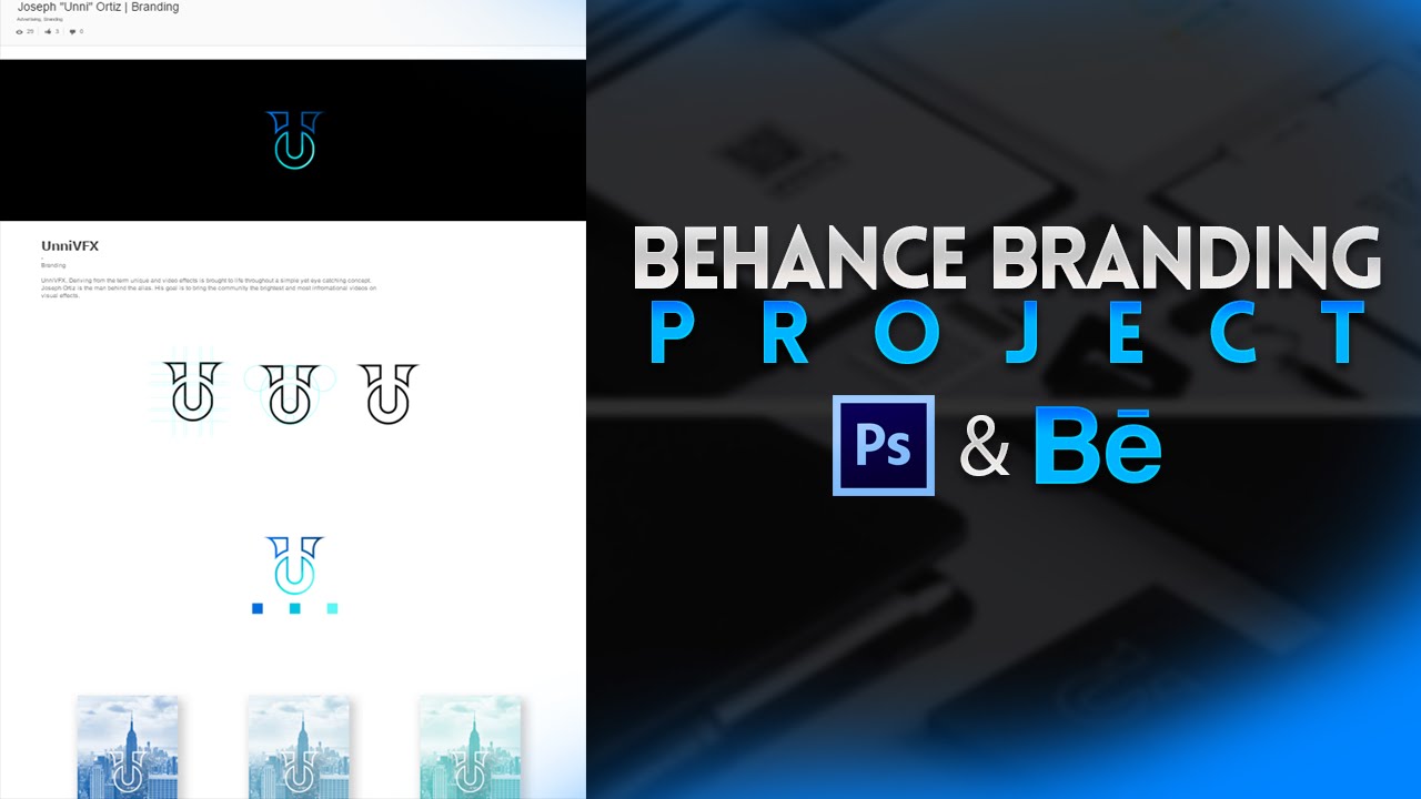 Tutorial: Behance Branding Project (Photoshop CC&Behance.net) - Behr ...