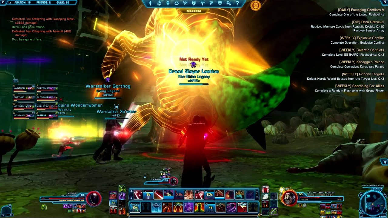 APEX - SWTOR - Nightmare Writhing Horror - YouTube