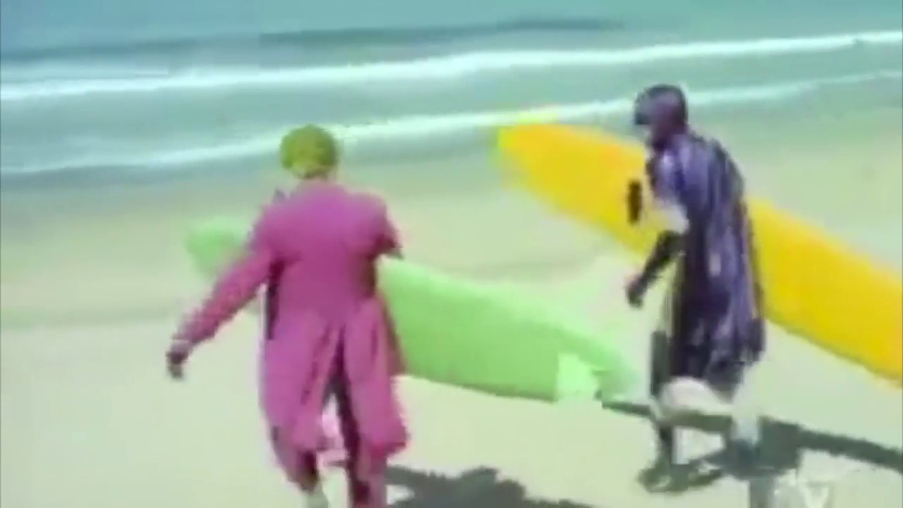 Batman and Joker Square Up by Surfing - YouTube