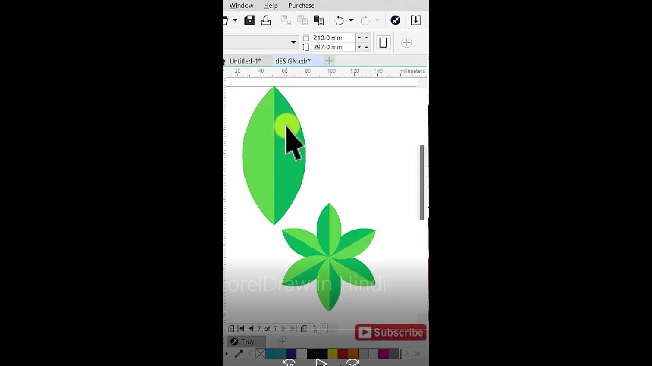 #49 | Leaf Flower Design | Basic CorelDraw in Hindi - YouTube