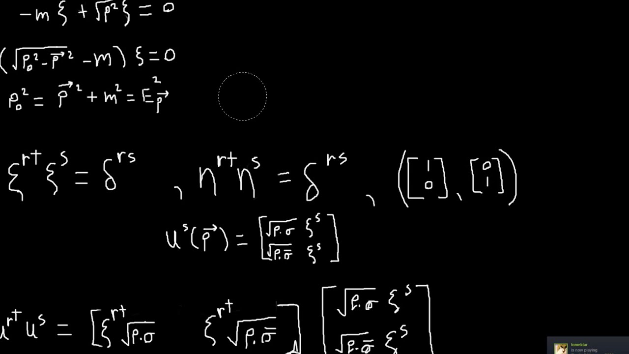 Solutions of the Dirac Equation - YouTube