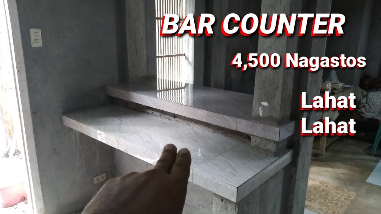 4k na halaga ng bar counter or bar table | Lahat lahat - YouTube