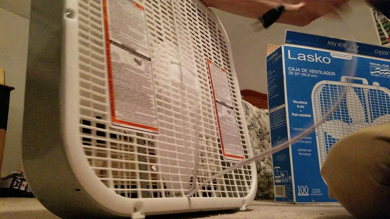 Lasko 20" Box Fan Unboxing! - YouTube