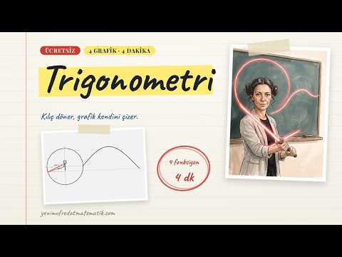 Trigonometrik Fonksiyonların Grafikleri 4 Dakikada | sin, cos, tan, cot | 11. Sınıf AYT