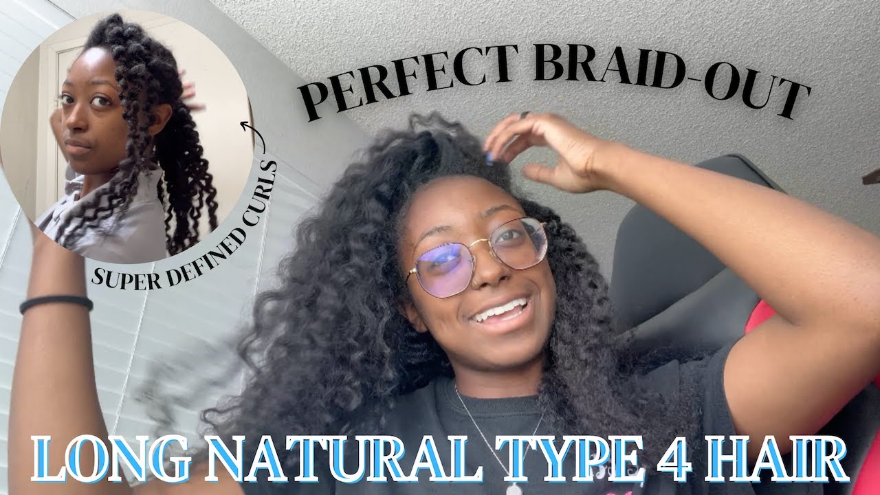 The Perfect Braid Out On Long Natural Type 4 Hair Super Defined Curls