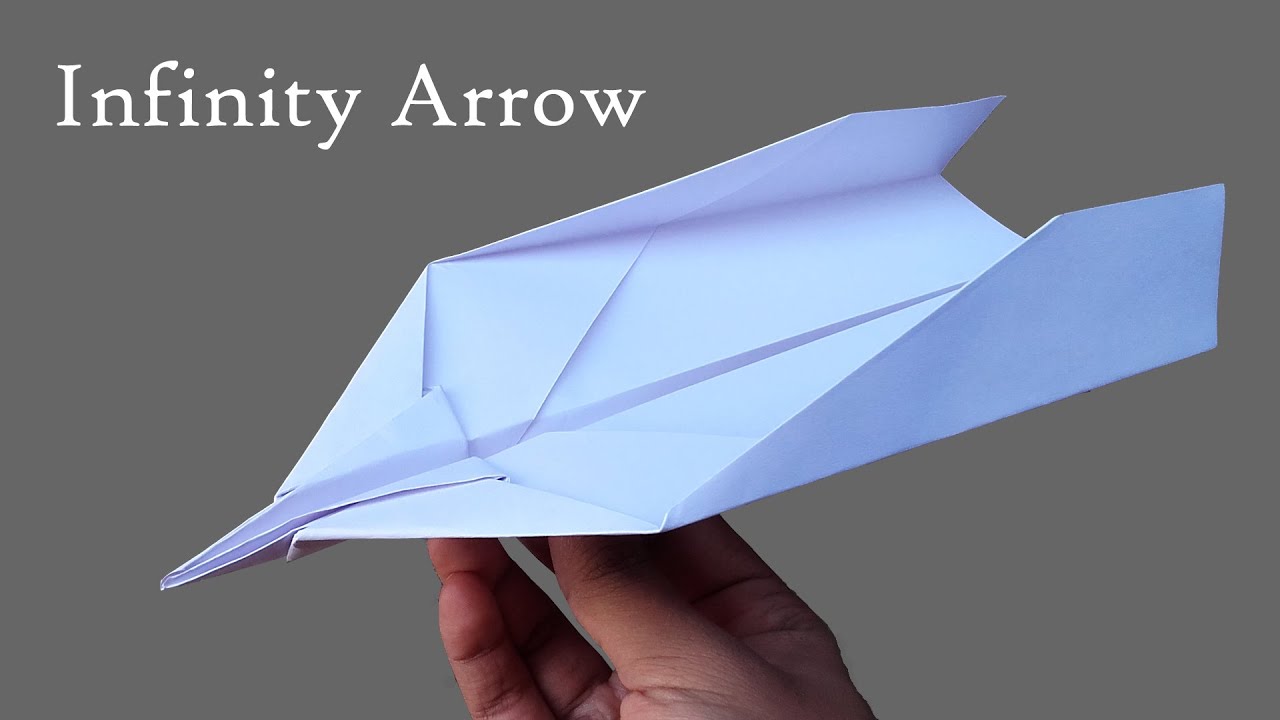 How to make Paper Plane (Infinity Arrow) | How to make Paper Airplanes ...
