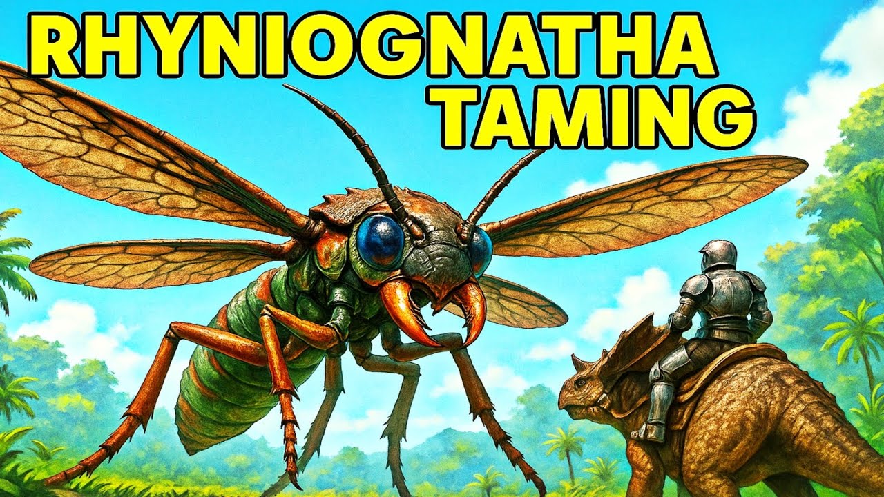 😱 Taming the World's Largest Insect: Rhyniognatha Explained || Ark ...