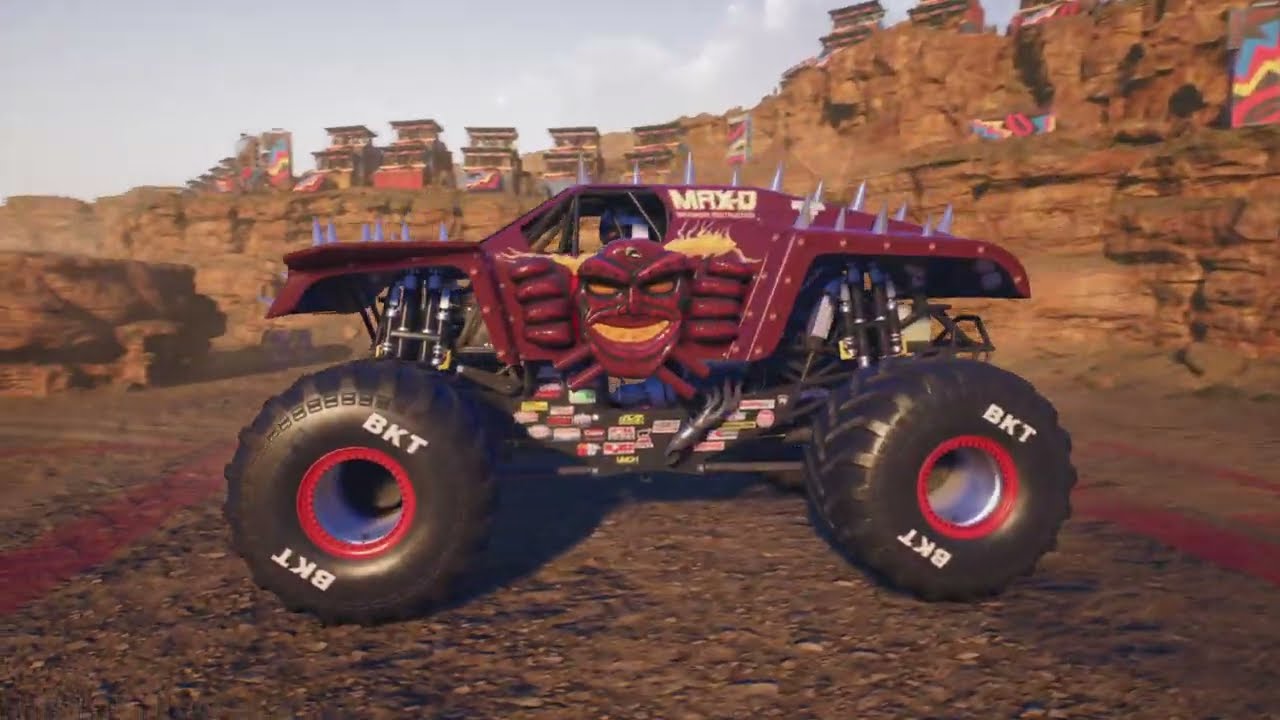 Monster jam showdown freestyle MAX-D Fire - YouTube