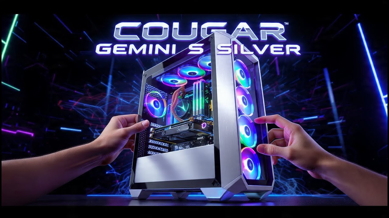 Cougar Gemini S Silver Gaming PC Case Unboxing And Review | GAMING CASE ...