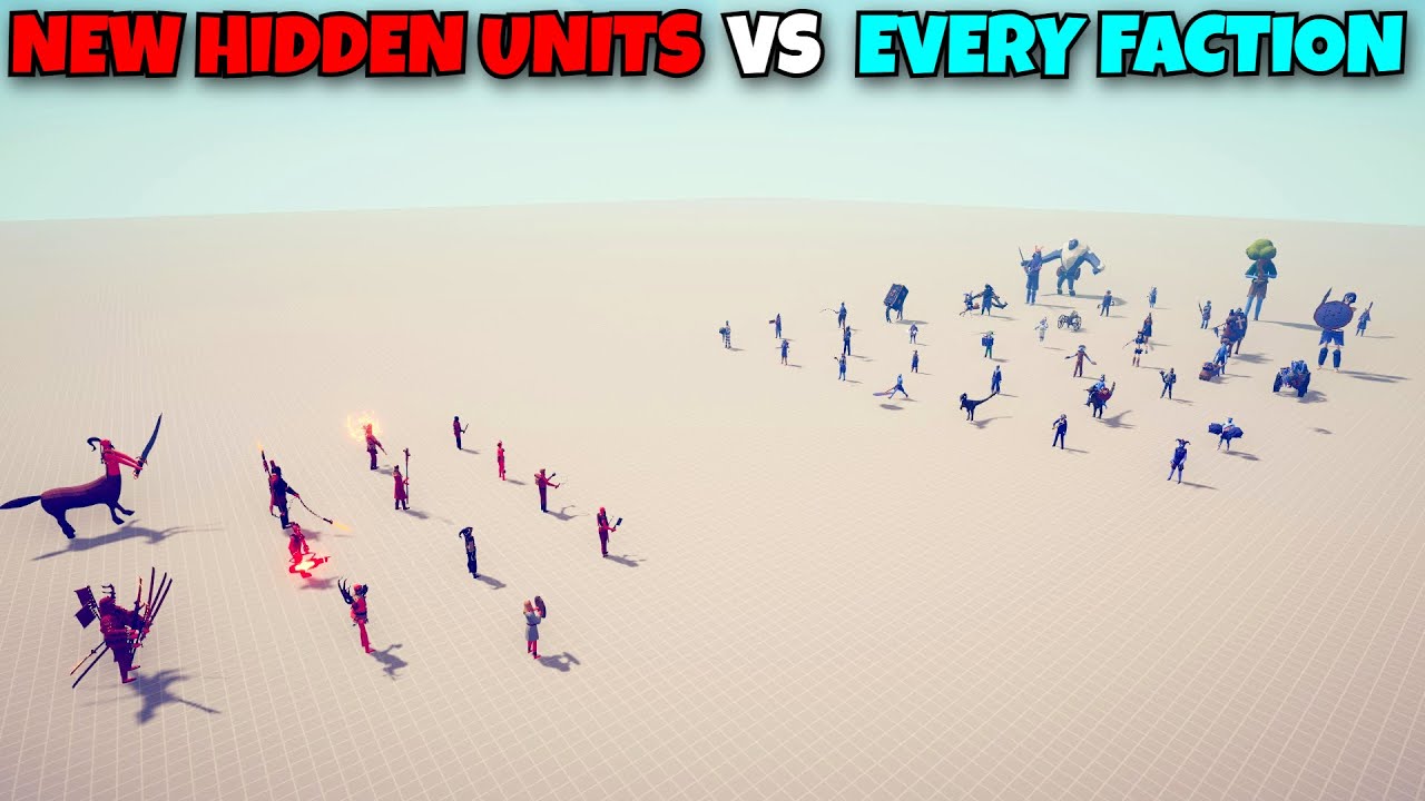 13 NEW HIDDEN UNITS VS EVERY FACTION - Totally Accurate Battle ...