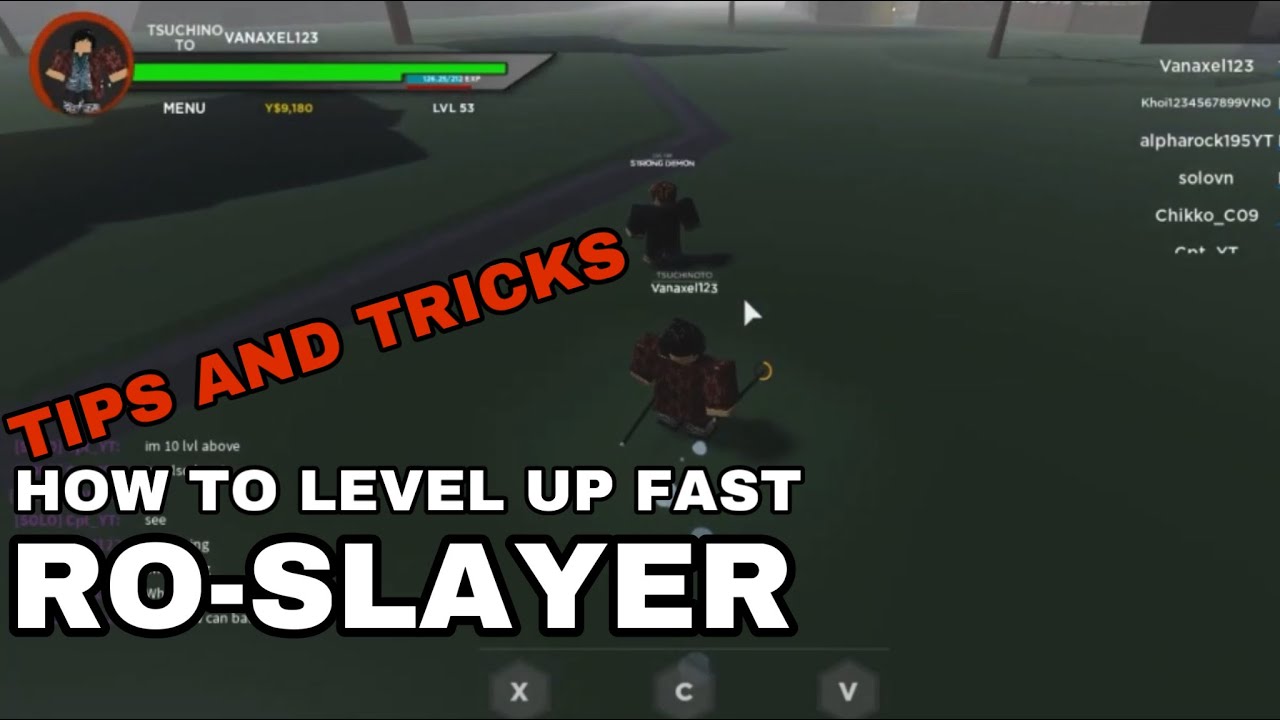 HOW TO LEVEL UP and GET YEN FAST IN RO-SLAYER | Ro-slayer | ROBLOX ...
