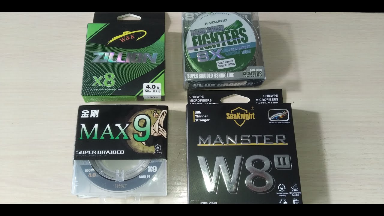 Обзор плетёнок с aliexpress XiaNDAI 9, Sufix 91 BRAID 9, Zillion ...