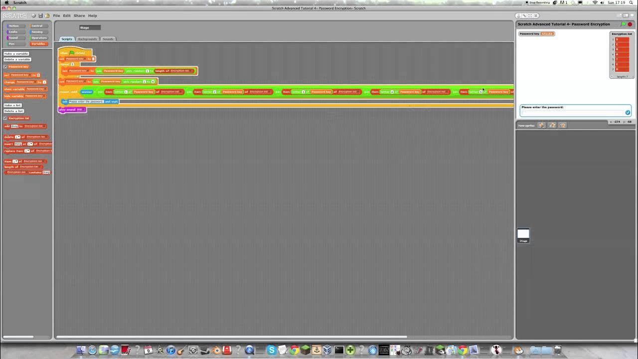 Scratch Advanced Tutorial 4: Password Encryption - YouTube