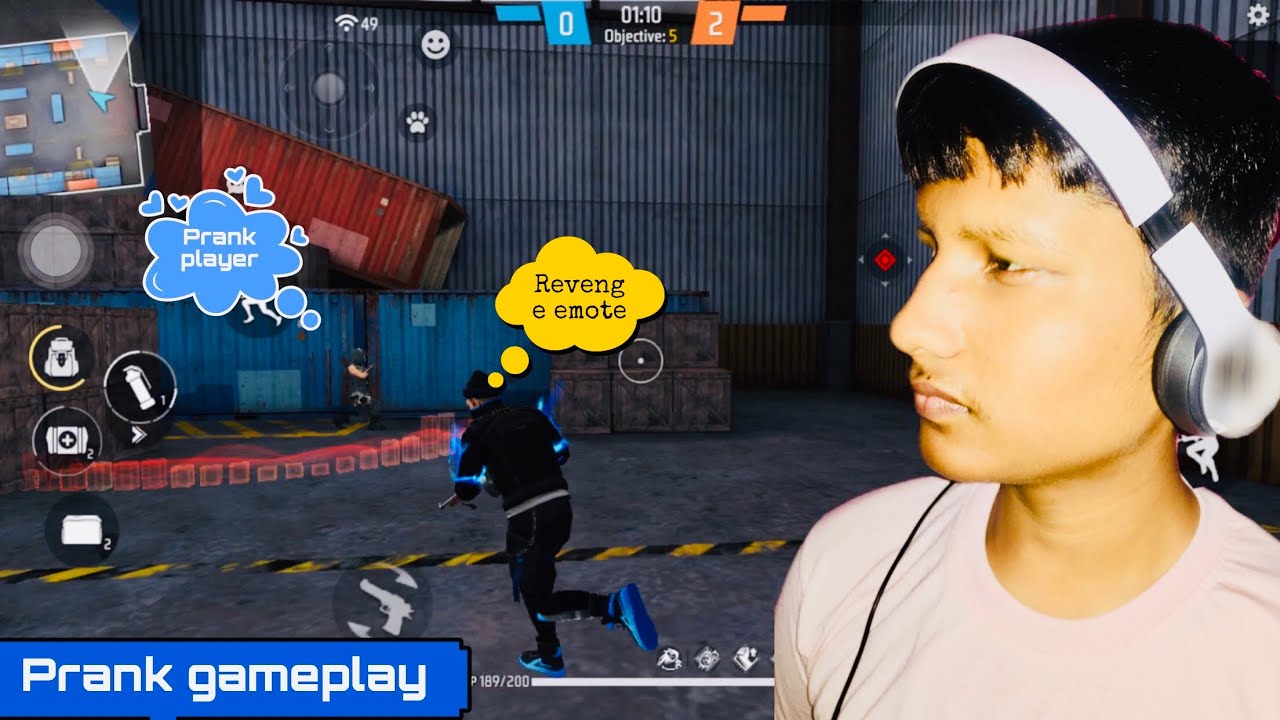 Prank player match lone wolf gameplay free fire - YouTube
