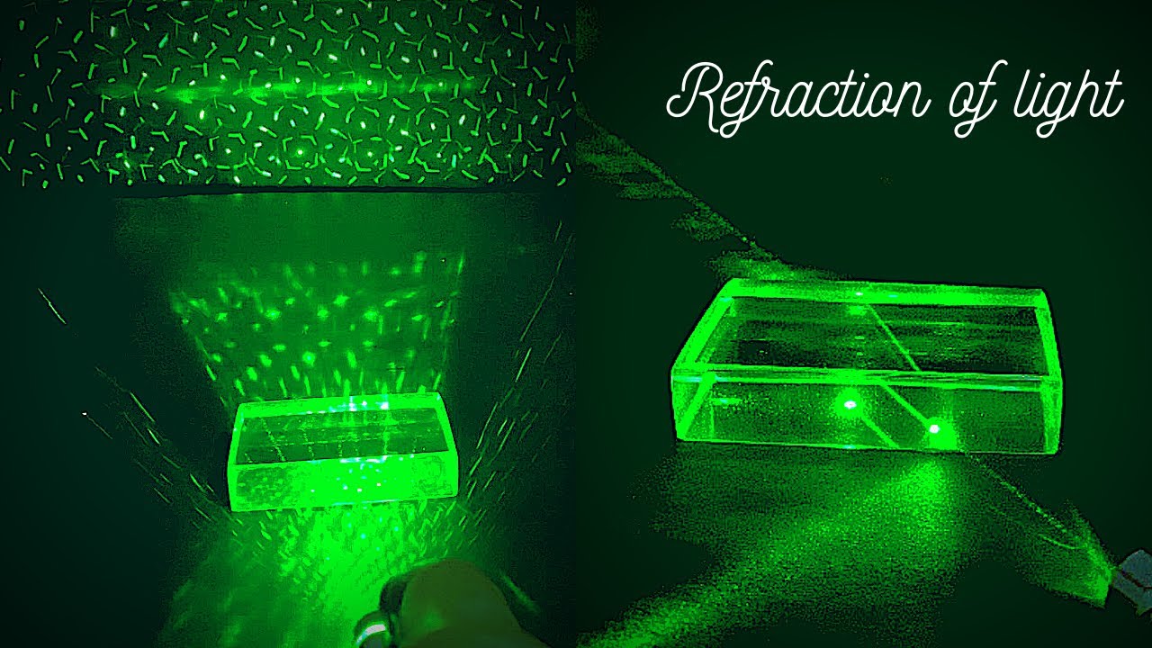 Refraction of light through glass slab // refraction of light // Glass ...