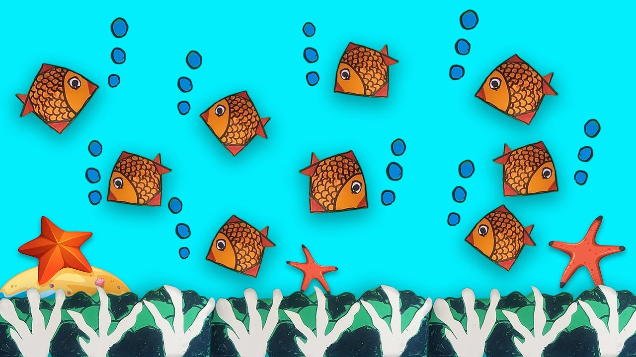 Wow! Easy Paper Aquarium For School Projects | How to Make A Paper Fish ...