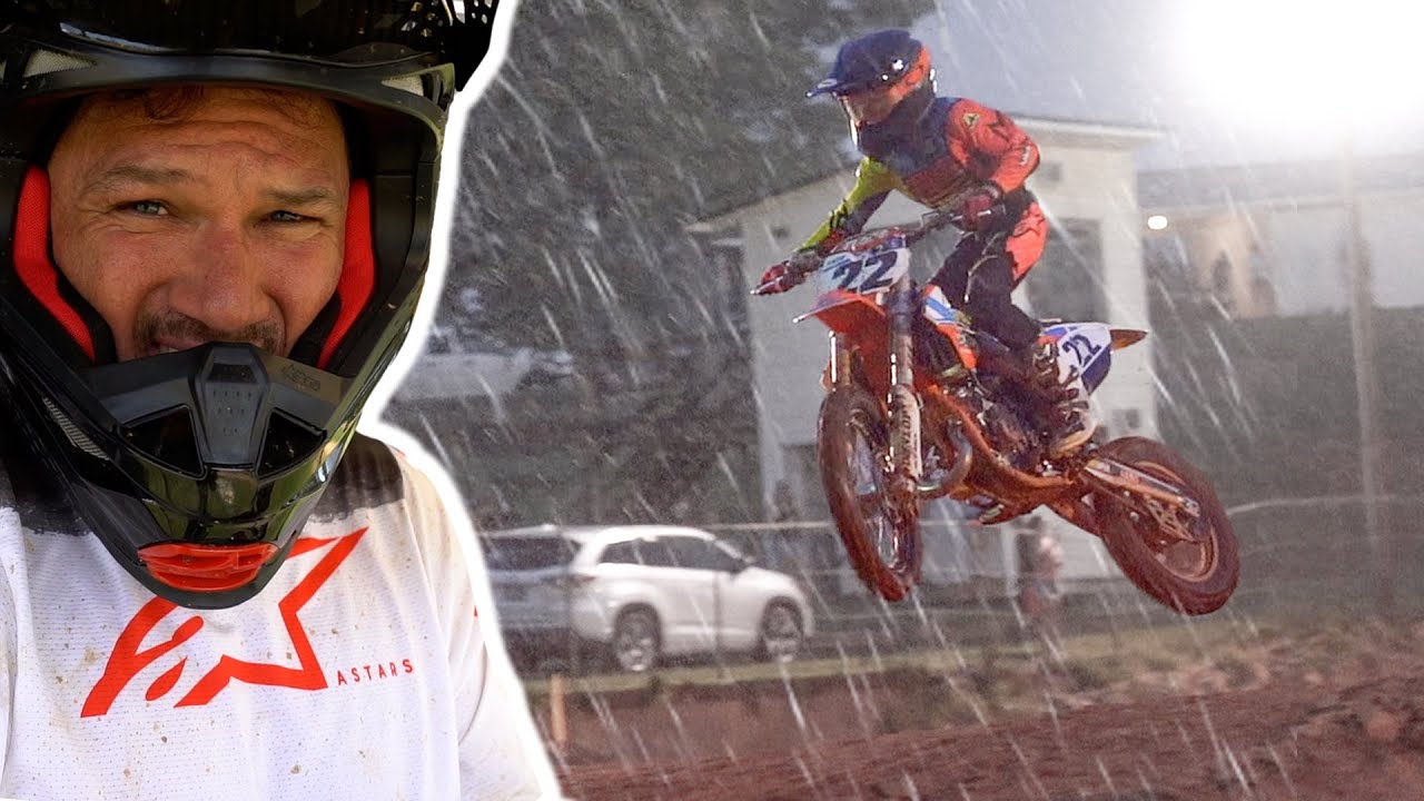 I Had To Race Supercross in a RAIN STORM! - YouTube