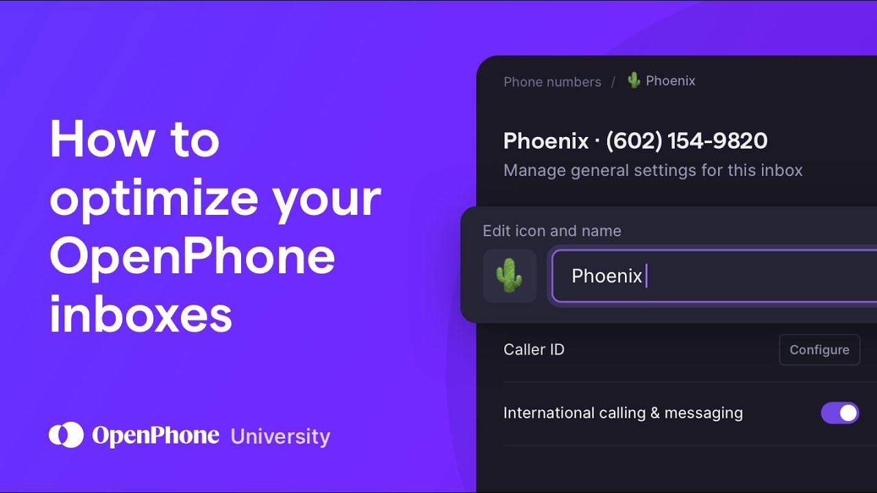 How to optimize your OpenPhone inboxes - YouTube