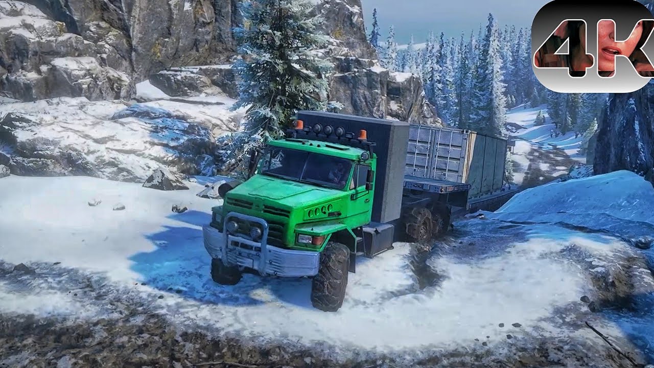 Container Delivery In SnowRunner | SnowRunner 4K Gameplay - YouTube