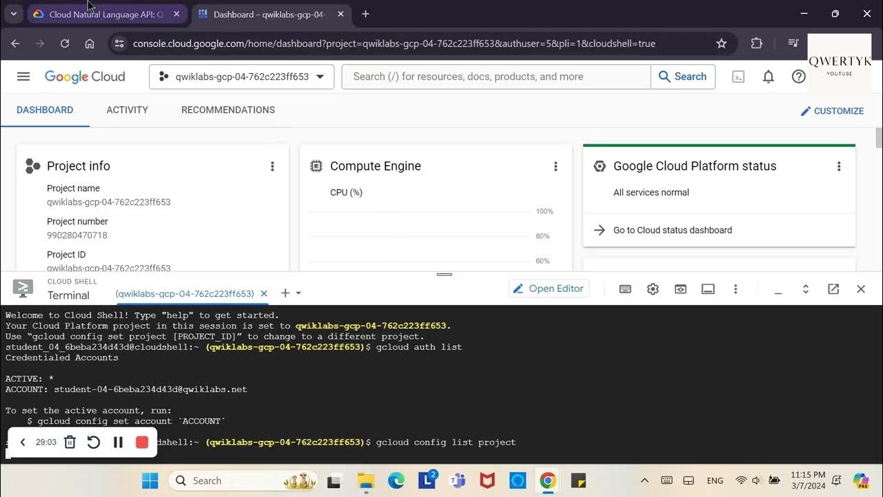 Cloud Natural Language API: Qwik Start, GSP097, Full Detailed Solution - YouTube