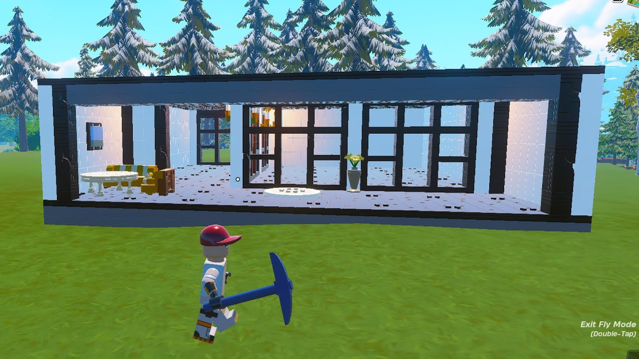 Making a Simple Modern House in Fortnite Lego - YouTube