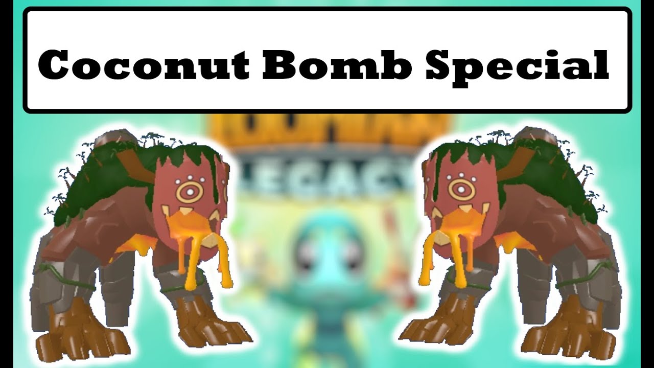 Volkaloa's Coconut Bomb Move Special (Roblox Loomian Legacy) - YouTube