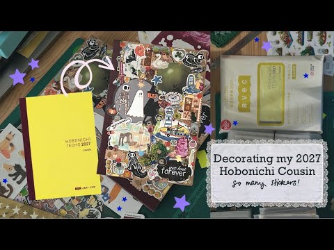 2027 Hobonichi Cousin set-up | Decorating my Hobonichi