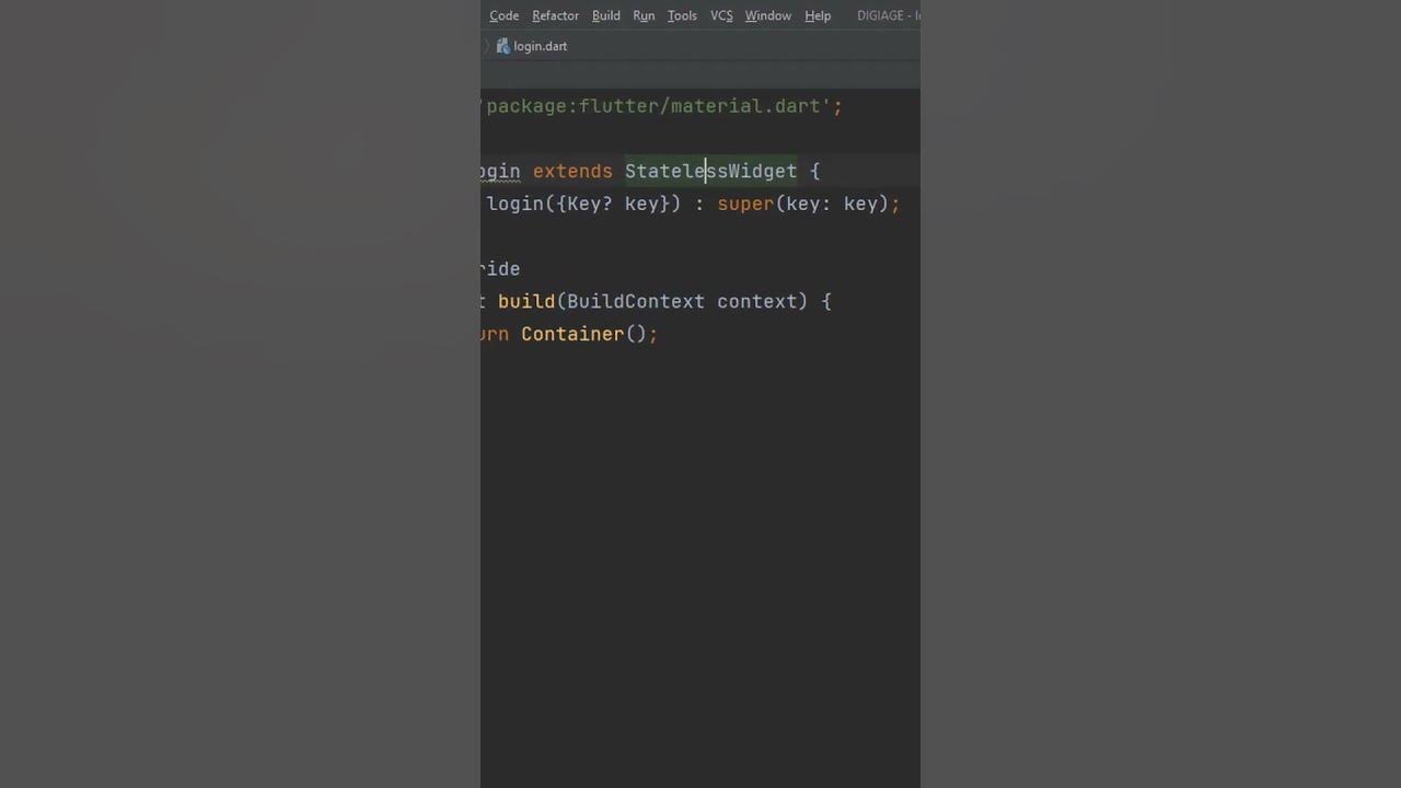 How to convert stateless widget into stateful widget in flutter android studio - YouTube