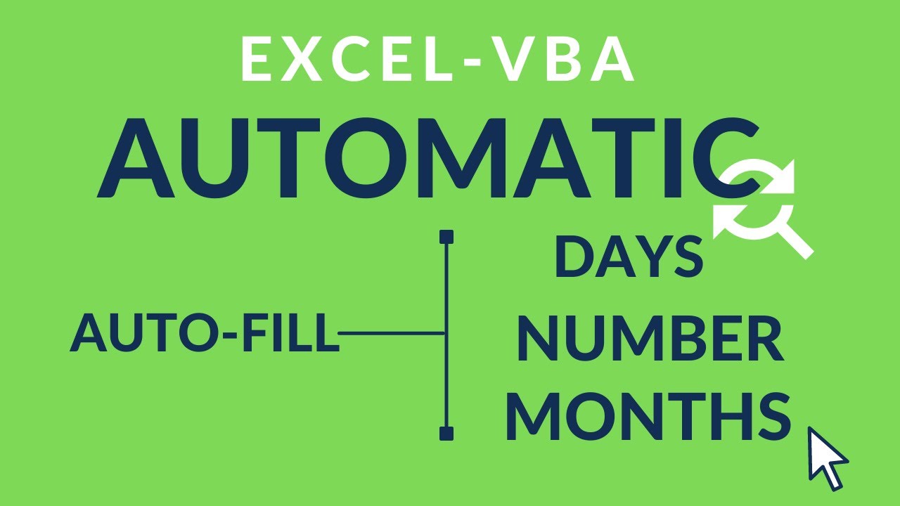 AUTOMATE AUTOFILL EXCEL USING VBA DAY MONTH NUMBER AUTOFILL YouTube AUTOMATE AUTOFILL EXCEL USING VBA DAY MONTH NUMBER AUTOFILL YouTube