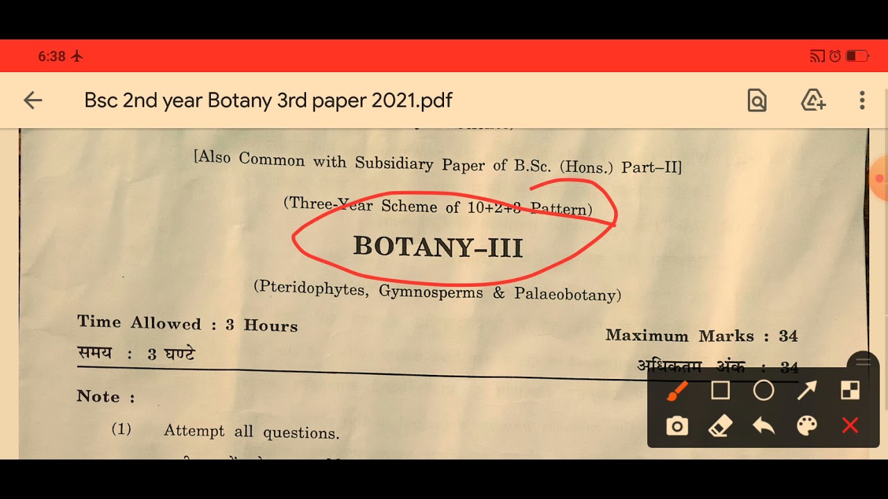 Bsc 2nd year botany 3rd paper 2021 -22 | bsc 2nd year botany important ...