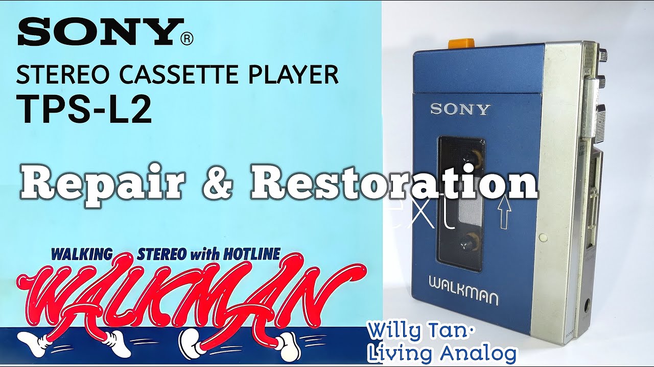Sony Walkman TPS-L2 (no.4) Repair & Restoration || 索尼 TPS-L2 (no.4) 磁帶 ...