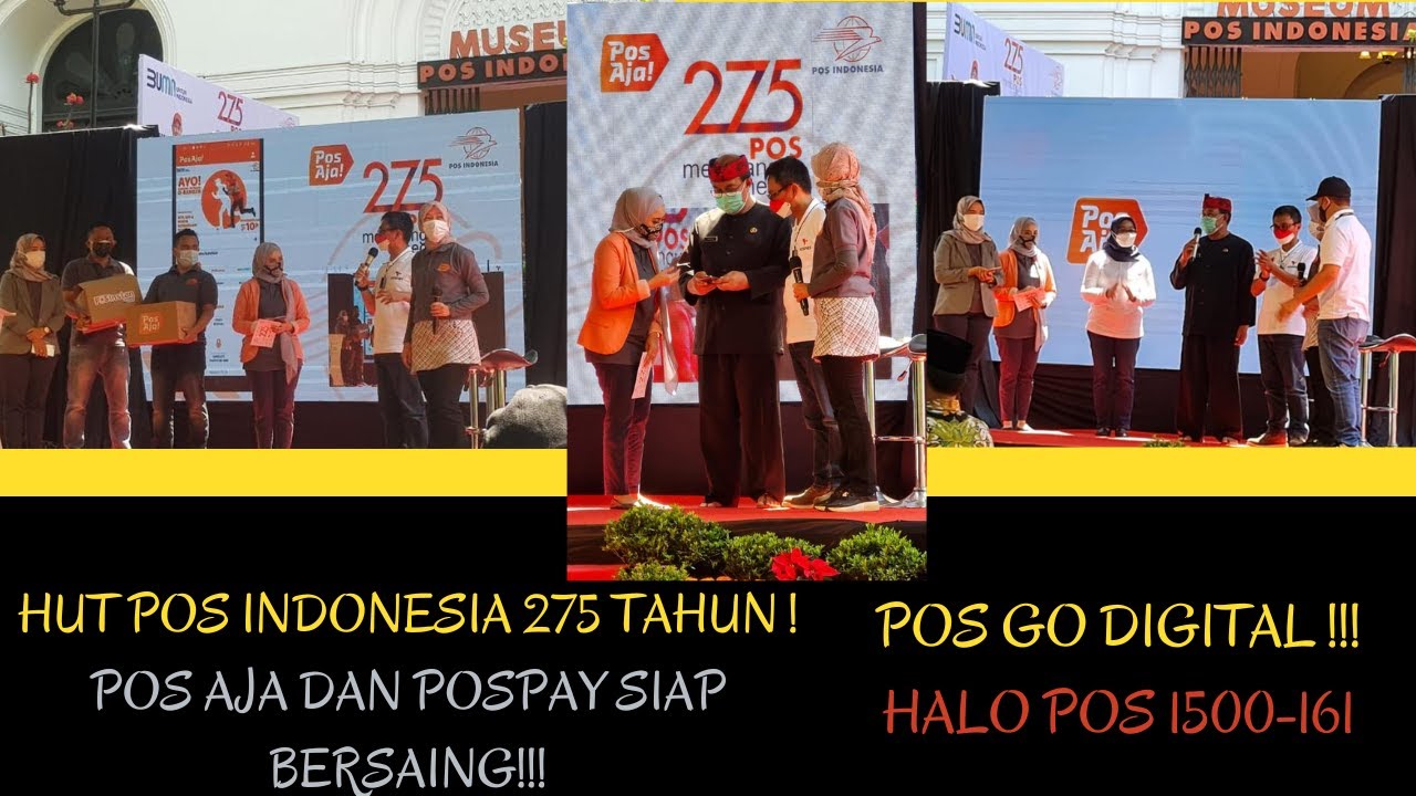 ULANG TAHUN POS INDONESIA KE 275 TAHUN | LAUNCHING POS AJA DAN HALO POS ...